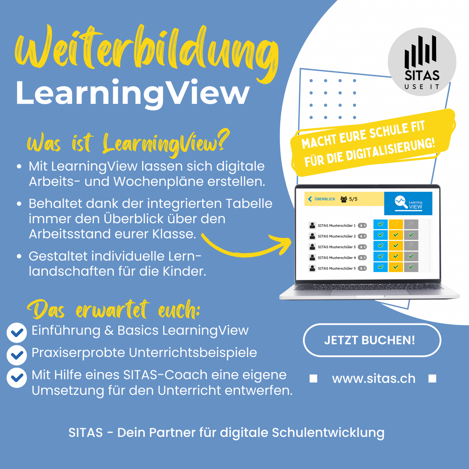 Unterrichten mit LearningView – SITAS
